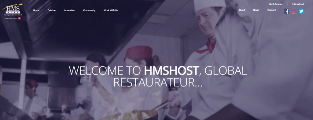 HMSHost helps feed travelers worldwide