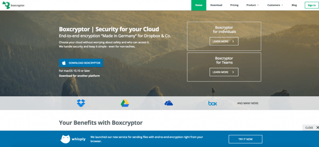 Boxcryptor: Cloud Security for Everyone