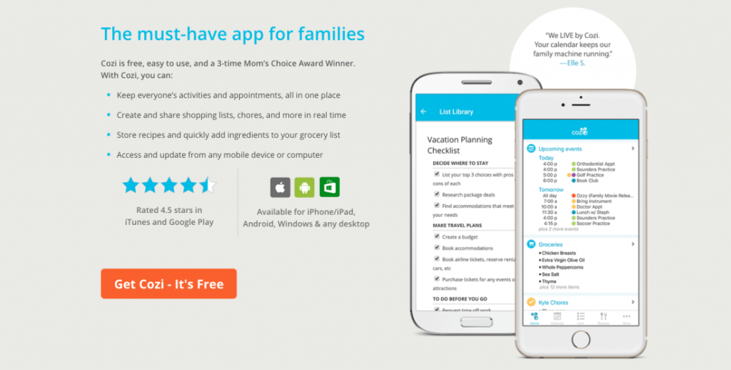 Cozi Makes Family Vacation Planning Easy