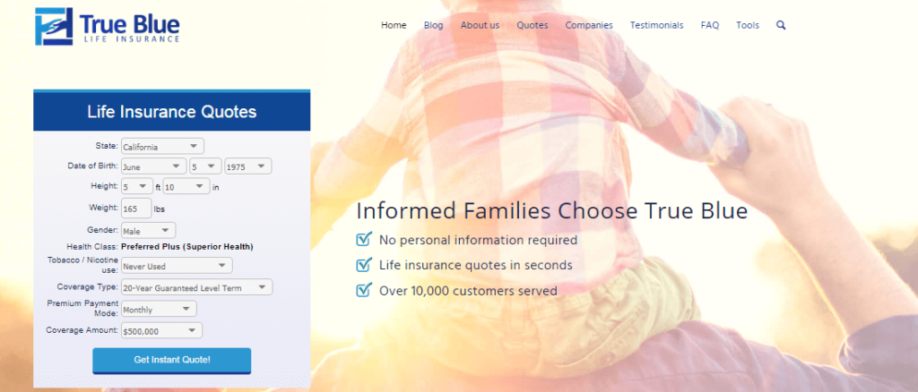 True Blue Life Insurance Finds the Right Policy for You